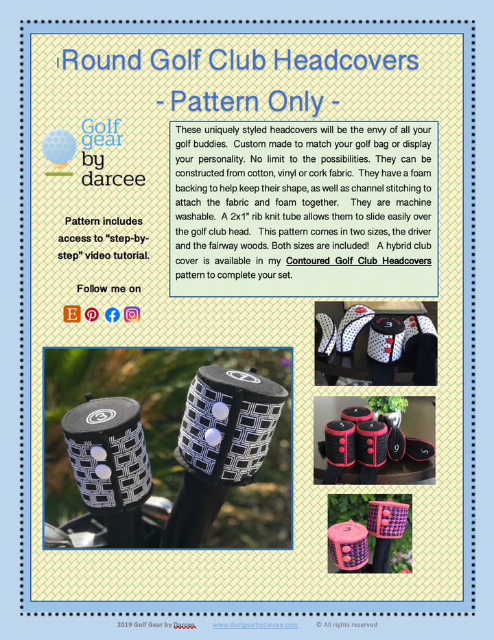 Downloadable Patterns – Golf Gear By Darcee
